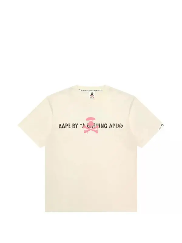 AAPE BY *A BATHING APE Graphic-print T-shirt - Neutrals