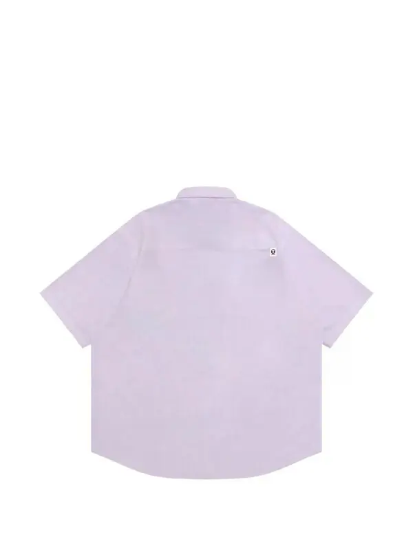 AAPE BY *A BATHING APE Logo Button-up Shirt - Purple
