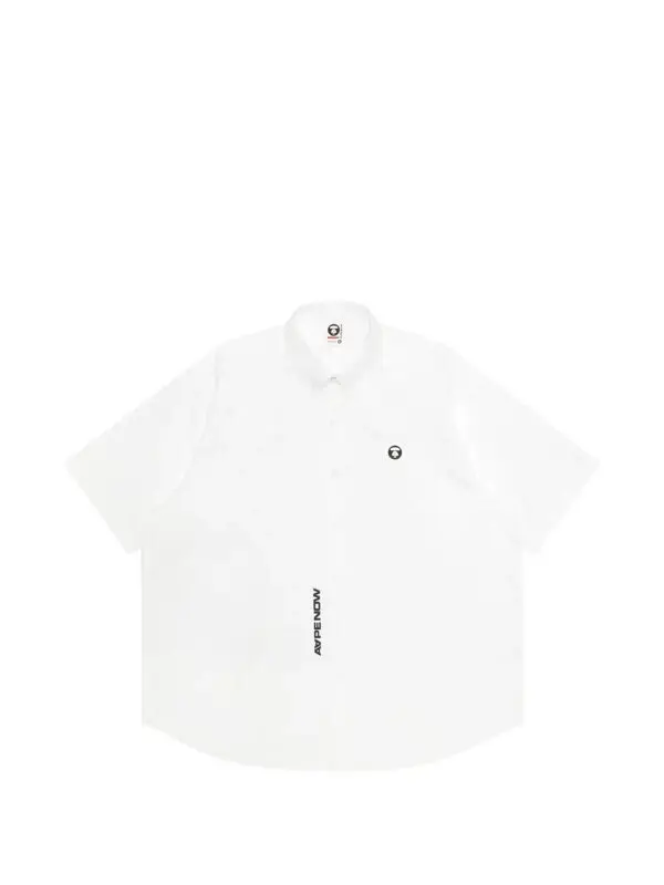 AAPE BY *A BATHING APE Logo Lettering Short-sleeve Shirt - White