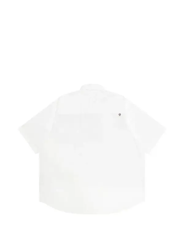 AAPE BY *A BATHING APE Logo Lettering Short-sleeve Shirt - White