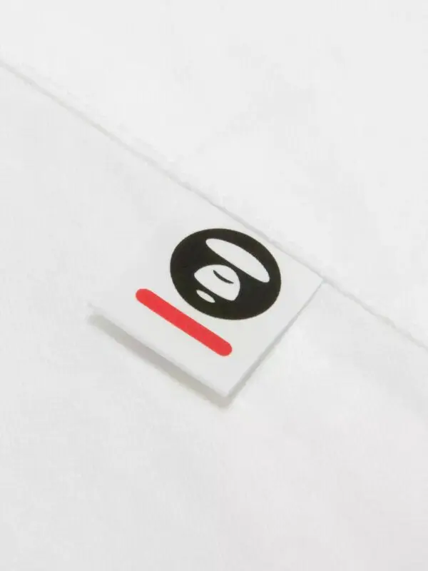 AAPE BY *A BATHING APE Logo Lettering Short-sleeve Shirt - White