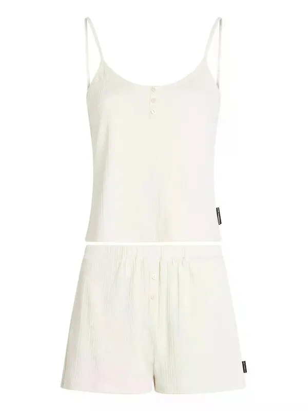 Karl Lagerfeld K Essential Logo Pajama Set - White