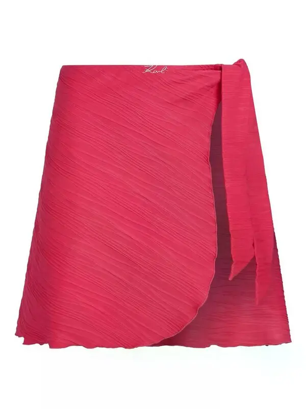 Karl Lagerfeld Ribbed Pareo - Pink