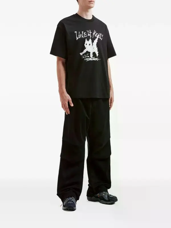 Izzue Graphic Print T-shirt - Black
