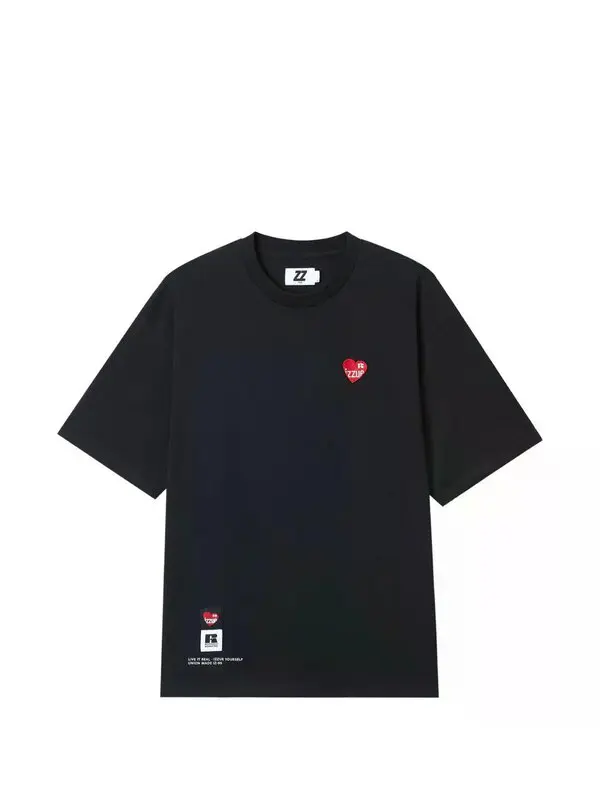 Izzue Logo-embroidered T-shirt - Black