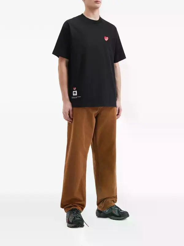 Izzue Logo-embroidered T-shirt - Black