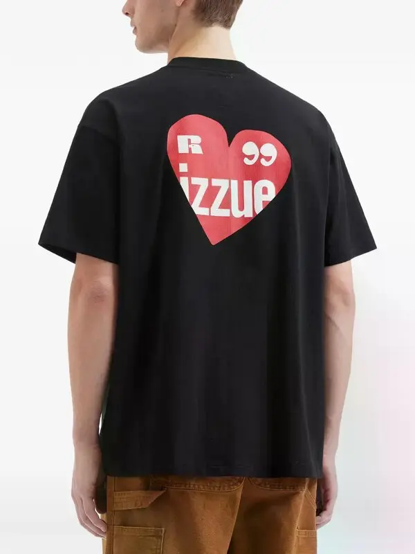 Izzue Logo-embroidered T-shirt - Black