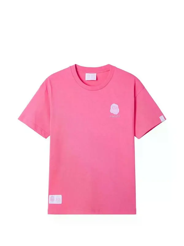 FINGERCROXX Logo-embroidered T-shirt - Pink