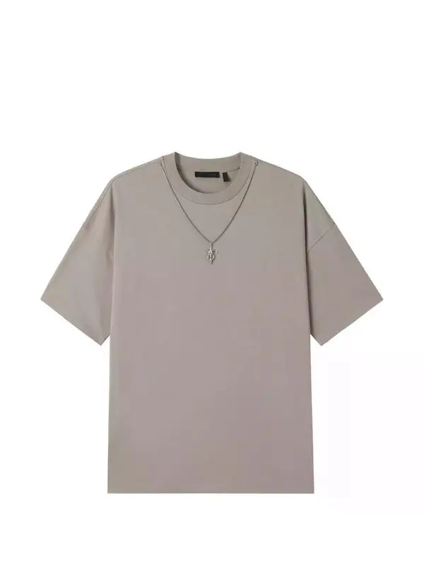 FIVE CM Necklace Round-neck T-shirt - Neutrals