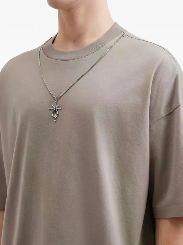 FIVE CM Necklace Round-neck T-shirt - Neutrals