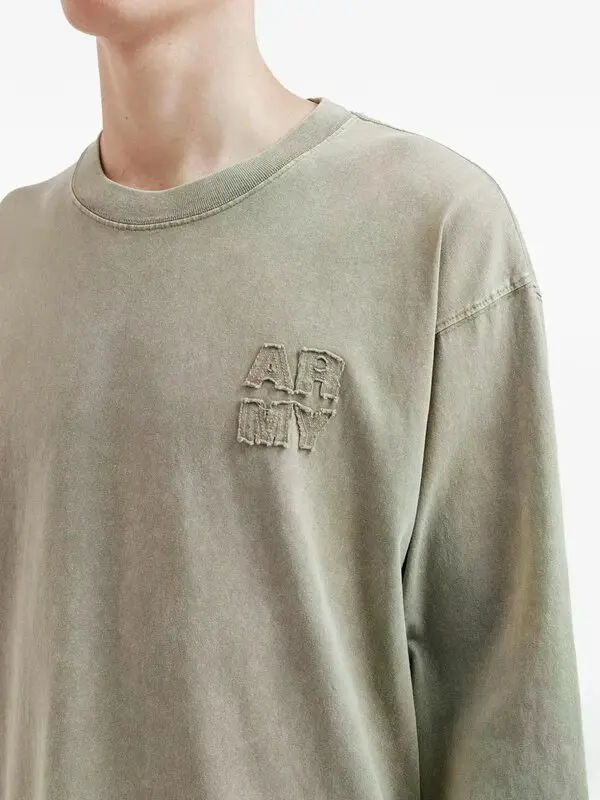 Izzue Crew-neck Applique T-shirt - Green