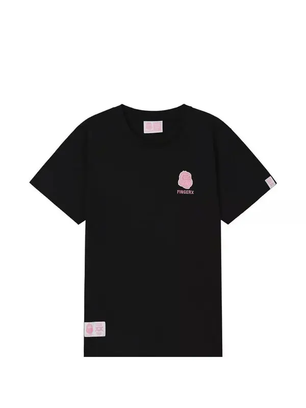 FINGERCROXX Embroidered T-shirt - Black