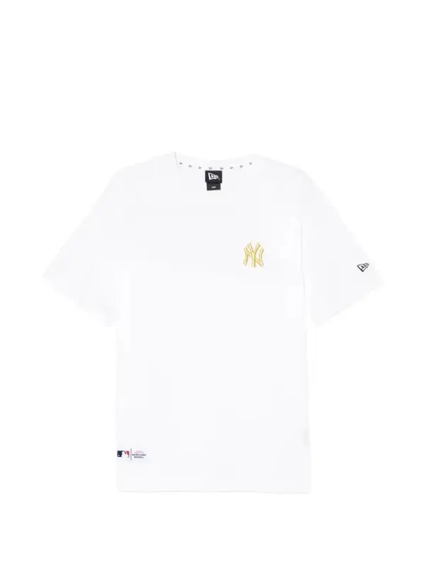 New Era Logo-embroidered Crew Neck T-shirt - White