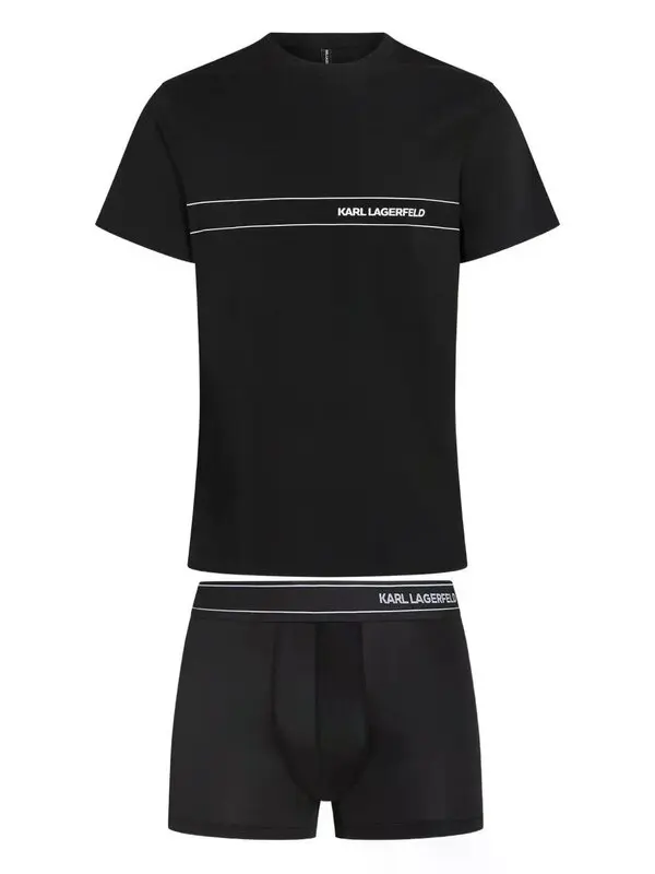 Karl Lagerfeld Logo-print T-shirt - Black