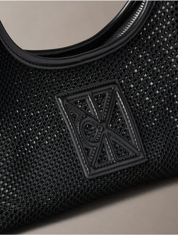 Calvin Klein Emblem Logo Mesh Shoulder Bag