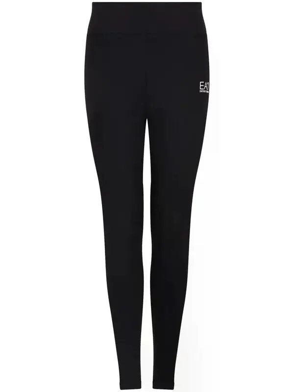 EA7 Logo-print Leggings - Black