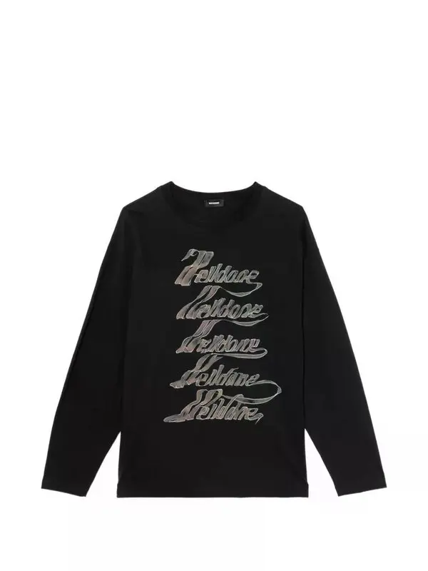 We11Done Logo-print Long-sleeved T-shirt