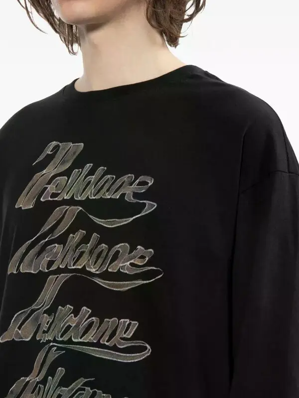 We11Done Logo-print Long-sleeved T-shirt