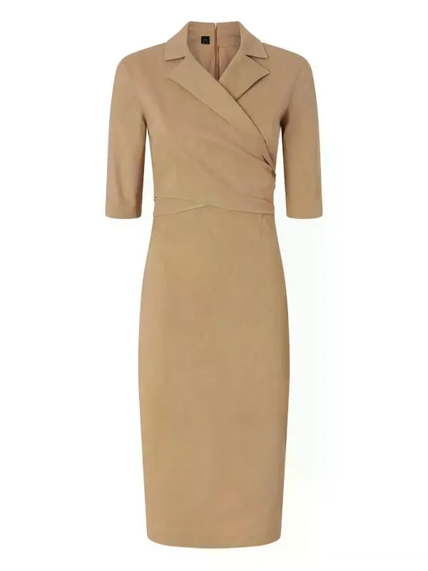 Pinko Belted Wrap Dress - Neutrals