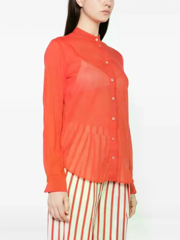 FORTE_FORTE Voile Henley Shirt