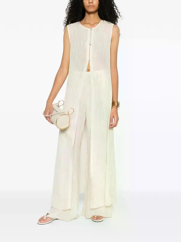 FORTE_FORTE Buttoned Sleeveless Coat