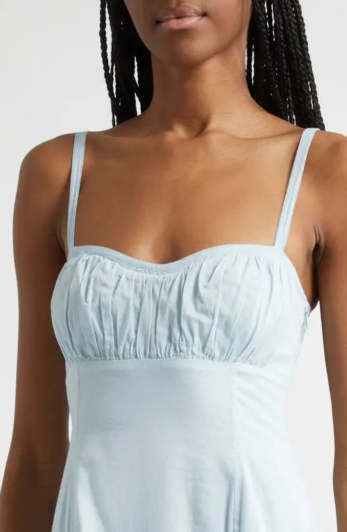 Ulla Johnson Emmalina Sweetheart Neck Midi Dress - Adriatic