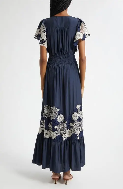 Ramy Brook Georgie Lace Detail Maxi Dress
