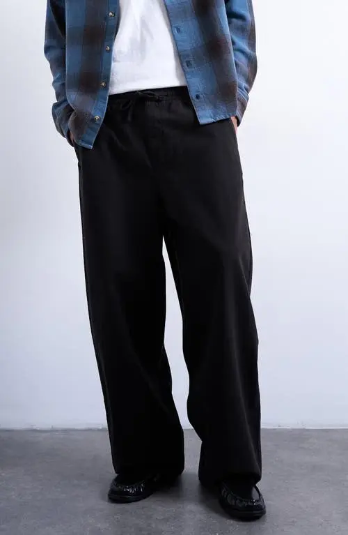 Topman Herringbone Pants - Black