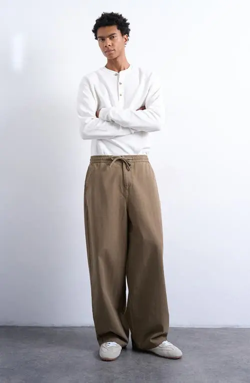 Topman Herringbone Pants - Khaki