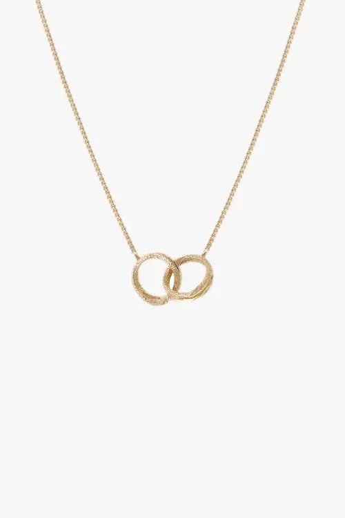 TUTTI Coast Necklace With Interlocking Pendant - Gold