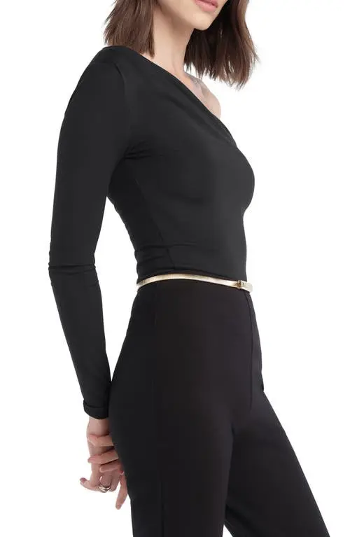 FAVORITE DAUGHTER One-shoulder Ribbed Top