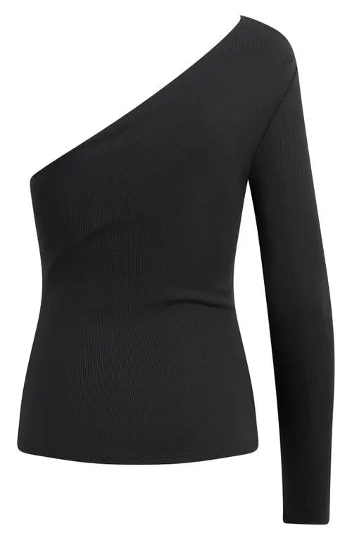 FAVORITE DAUGHTER One-shoulder Ribbed Top