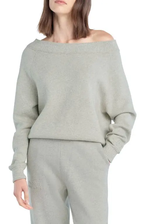 FAVORITE DAUGHTER The Staying In One-shoulder Pullover