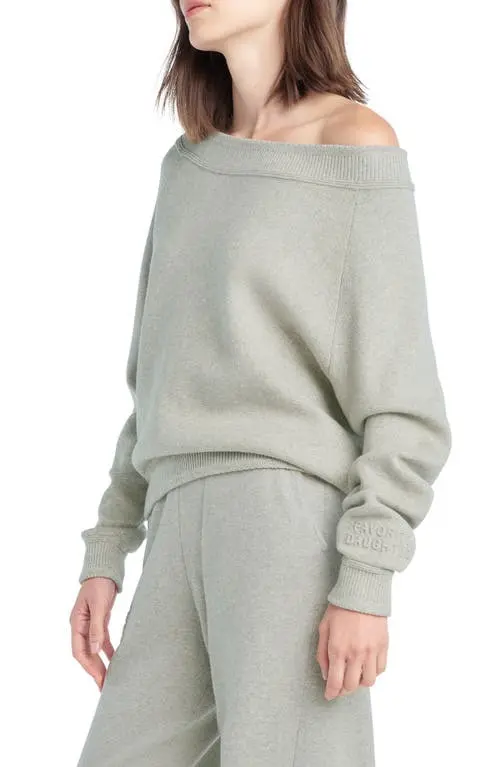 FAVORITE DAUGHTER The Staying In One-shoulder Pullover