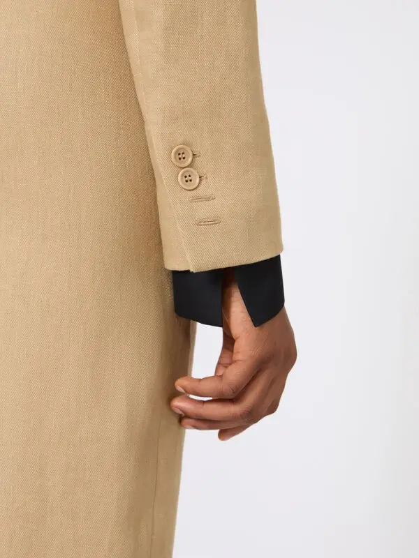 Max Mara Linen Twill Cropped Jacket