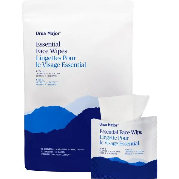 URSA MAJOR Essential Face Wipes - Blue