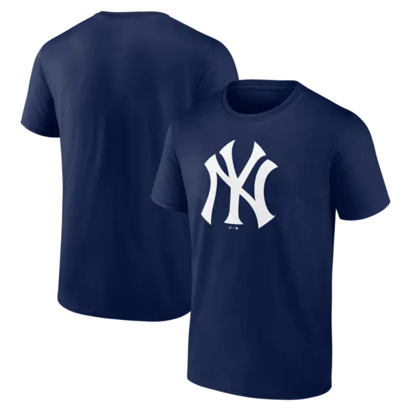 LOGO ATHLETIC New York Yankees Official Logo T-shirt - Navy