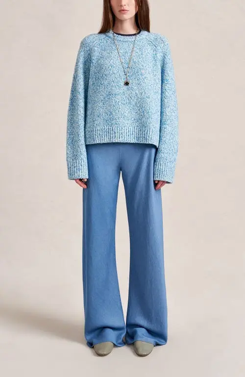 LA LIGNE Ezra Cropped Bouclé Knit Sweater