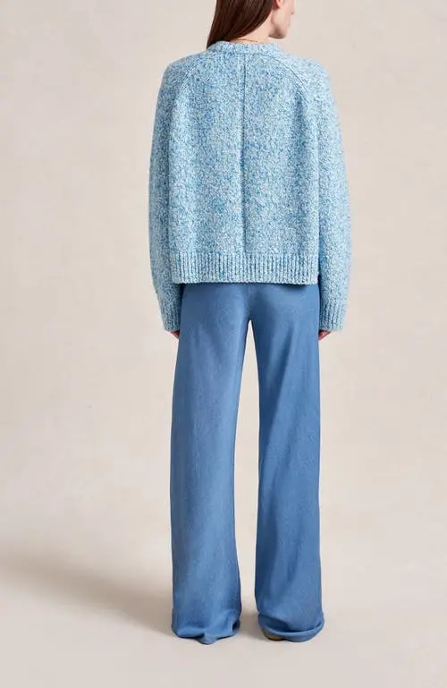 LA LIGNE Ezra Cropped Bouclé Knit Sweater