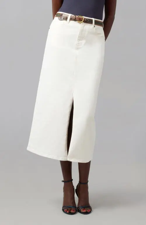 LOLA DENIM Halston High-rise Maxi Skirt