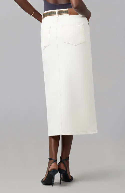 LOLA DENIM Halston High-rise Maxi Skirt
