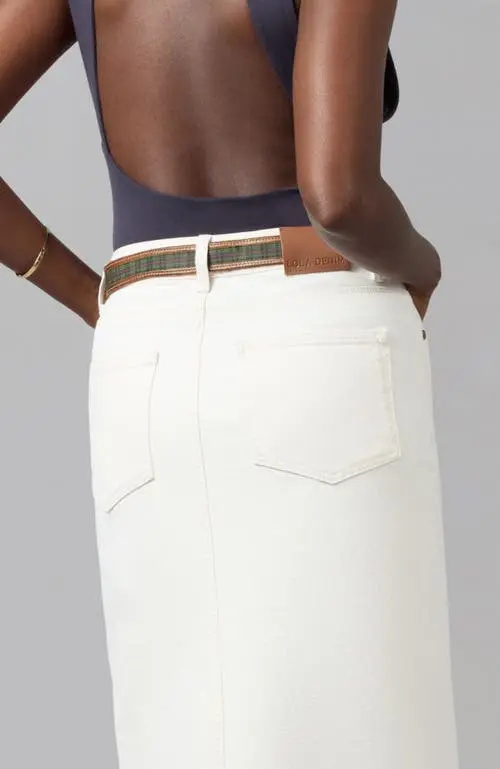 LOLA DENIM Halston High-rise Maxi Skirt