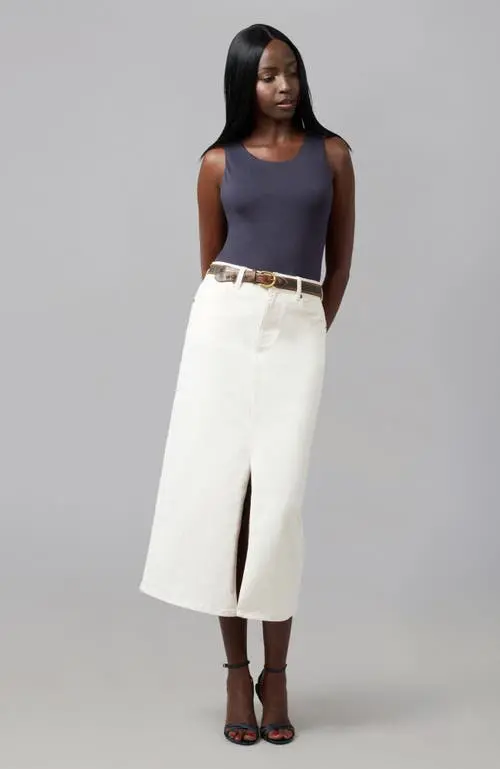 LOLA DENIM Halston High-rise Maxi Skirt
