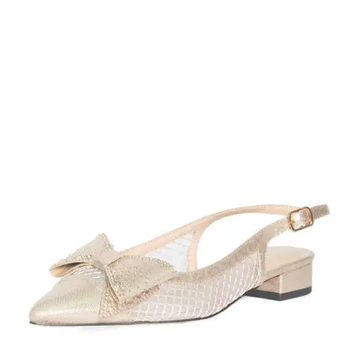 LAUREN LORRAINE Bow Slingbacks