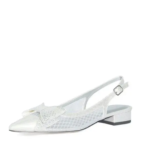 LAUREN LORRAINE Bow Slingbacks