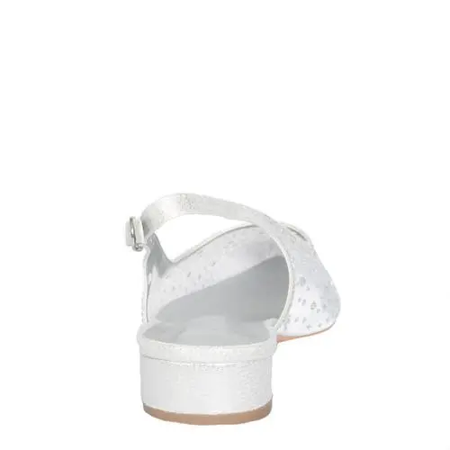 LAUREN LORRAINE June Rhinestone Embellished Slingbacks - Silver