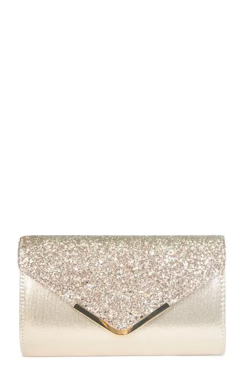 LAUREN LORRAINE Liza Envelope Clutch - Nude