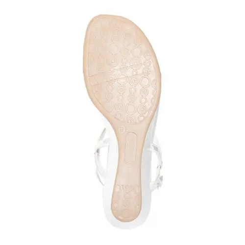 LAUREN LORRAINE Laynie Wedge Sandals - Silver