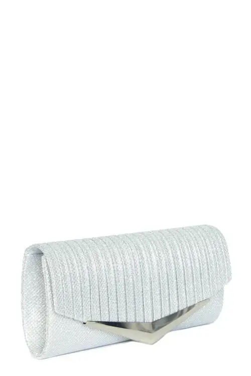 LAUREN LORRAINE Lyla Evening Bag - Silver
