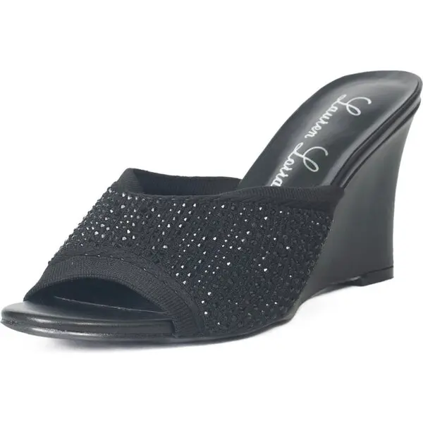 LAUREN LORRAINE Martha-2 Wedge Sandals - Black